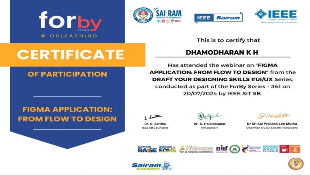 DHAMODHARAN K H on LinkedIn: #ui #forbyseries #ui #ux #sairam #ieee DHAMODHARAN K H on LinkedIn: #ui #forbyseries #ui #ux #sairam #ieee