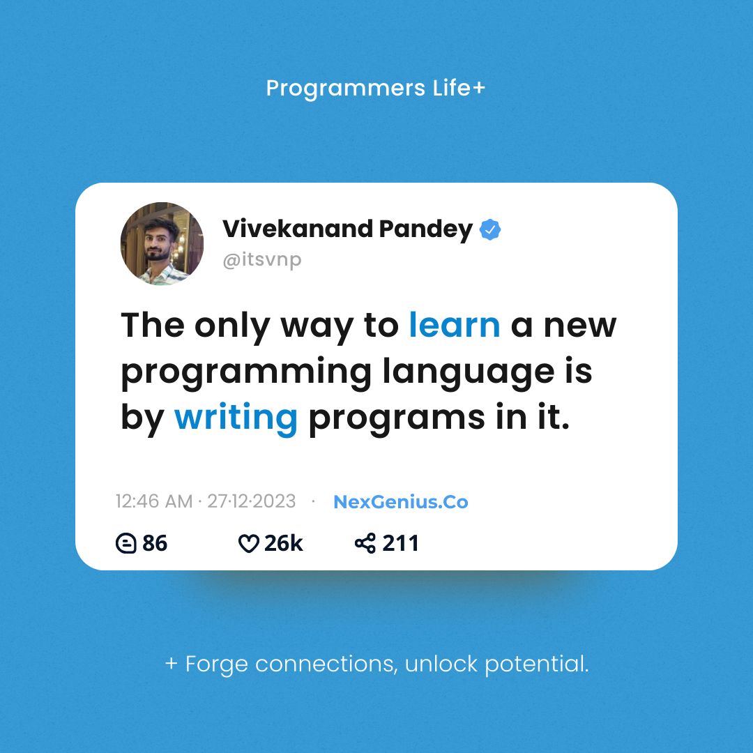 Vivekanand P. on LinkedIn: #programming #coding #learnprogramming # ... Vivekanand P. on LinkedIn: #programming #coding #learnprogramming # ...