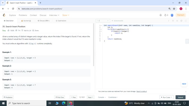 Rajathi Chockalingam on LinkedIn: #leetcode #codingchallenge #day6 #arrays Rajathi Chockalingam on LinkedIn: #leetcode #codingchallenge #day6 #arrays