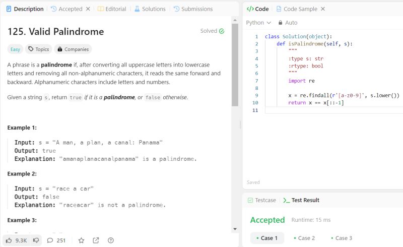 LeetCode 125: Valid Palindrome | Pavankumar Pattar posted on the topic ... LeetCode 125: Valid Palindrome | Pavankumar Pattar posted on the topic ...