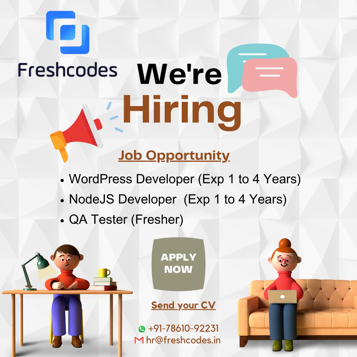 Freshcodes Technology on LinkedIn: #wordpress #nodejsdeveloper #qa Freshcodes Technology on LinkedIn: #wordpress #nodejsdeveloper #qa