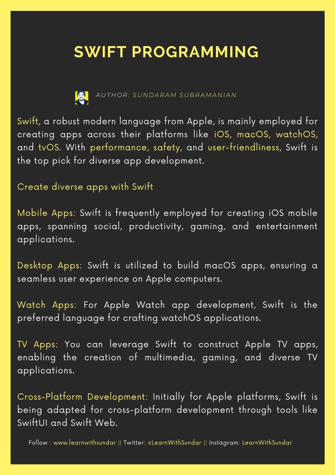 Sundaram Subramanian on LinkedIn: #swift #swiftui #swiftdeveloper # ... Sundaram Subramanian on LinkedIn: #swift #swiftui #swiftdeveloper # ...