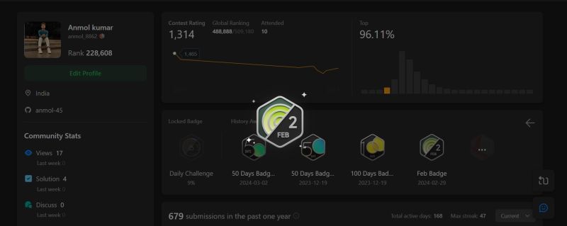 Anmol kumar on LinkedIn: #leetcode #leetcodechallenge #codingjourney # ... Anmol kumar on LinkedIn: #leetcode #leetcodechallenge #codingjourney # ...