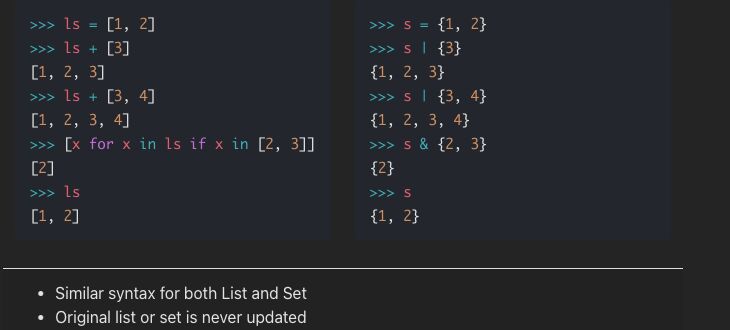 Nguyen PHAM 📘 on LinkedIn: #Python #List and #Set commonly-used syntax ... Nguyen PHAM 📘 on LinkedIn: #Python #List and #Set commonly-used syntax ...