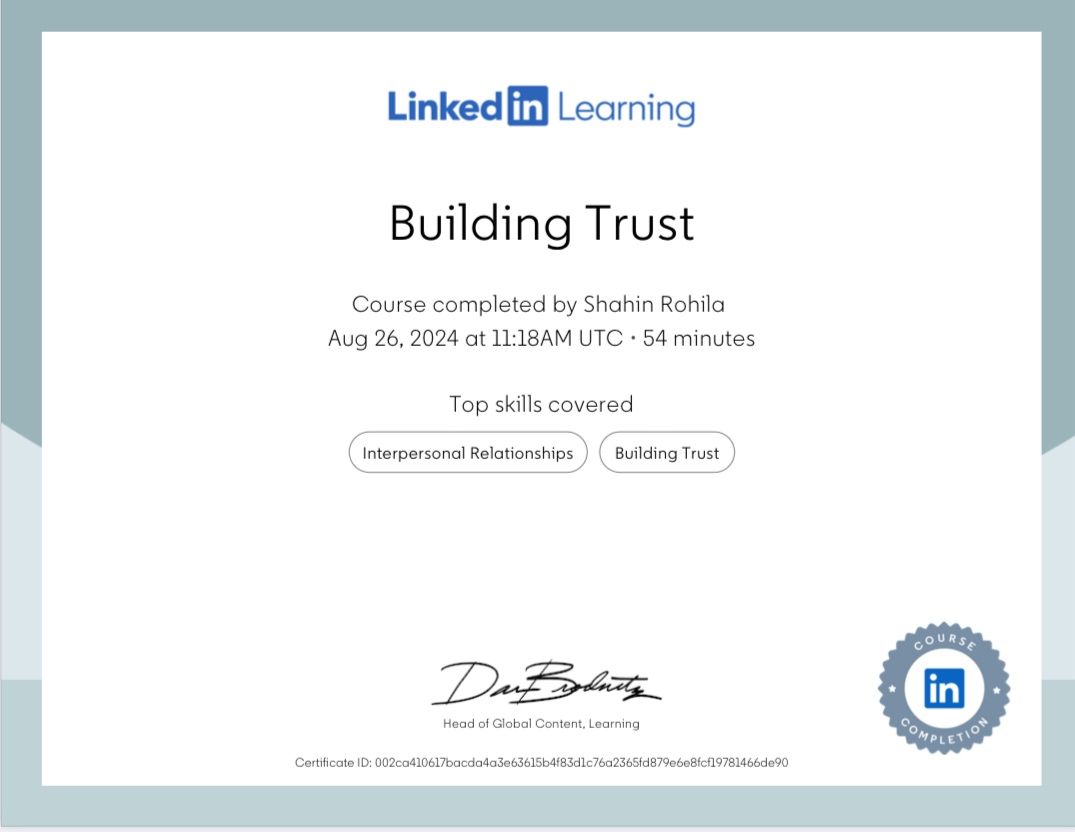 Shahin Rohila posted on LinkedIn Shahin Rohila posted on LinkedIn
