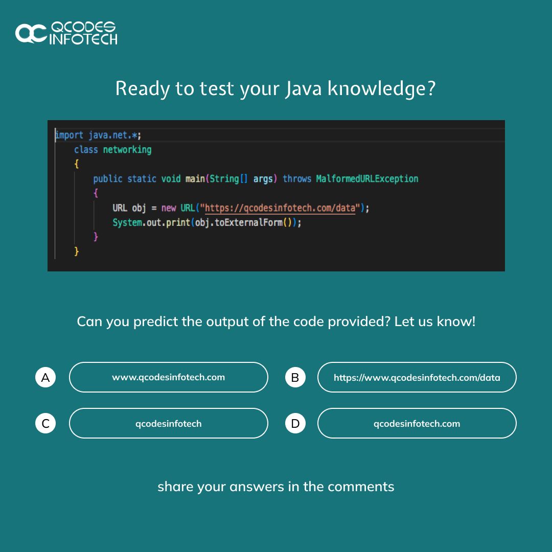 Qcodes Infotech LLP on LinkedIn: #code #java #python #javascript # ... Qcodes Infotech LLP on LinkedIn: #code #java #python #javascript # ...