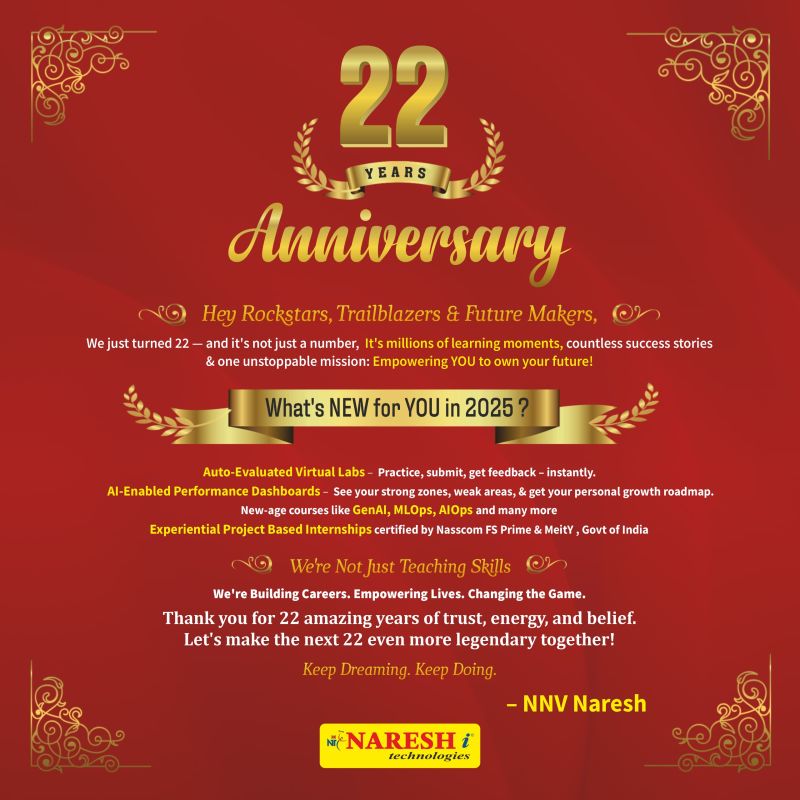 #anniversary #22nd #nareshit #courses #technologies #fullstack #java ... #anniversary #22nd #nareshit #courses #technologies #fullstack #java ...