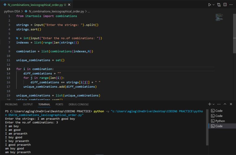 PRASANTH S on LinkedIn: #day2 #dsa50 #python #codingchallenge PRASANTH S on LinkedIn: #day2 #dsa50 #python #codingchallenge