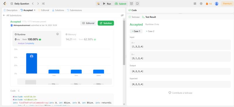 Abinaya s on LinkedIn: #day14of30 #leetcode #codingchallenge #cprogramming Abinaya s on LinkedIn: #day14of30 #leetcode #codingchallenge #cprogramming
