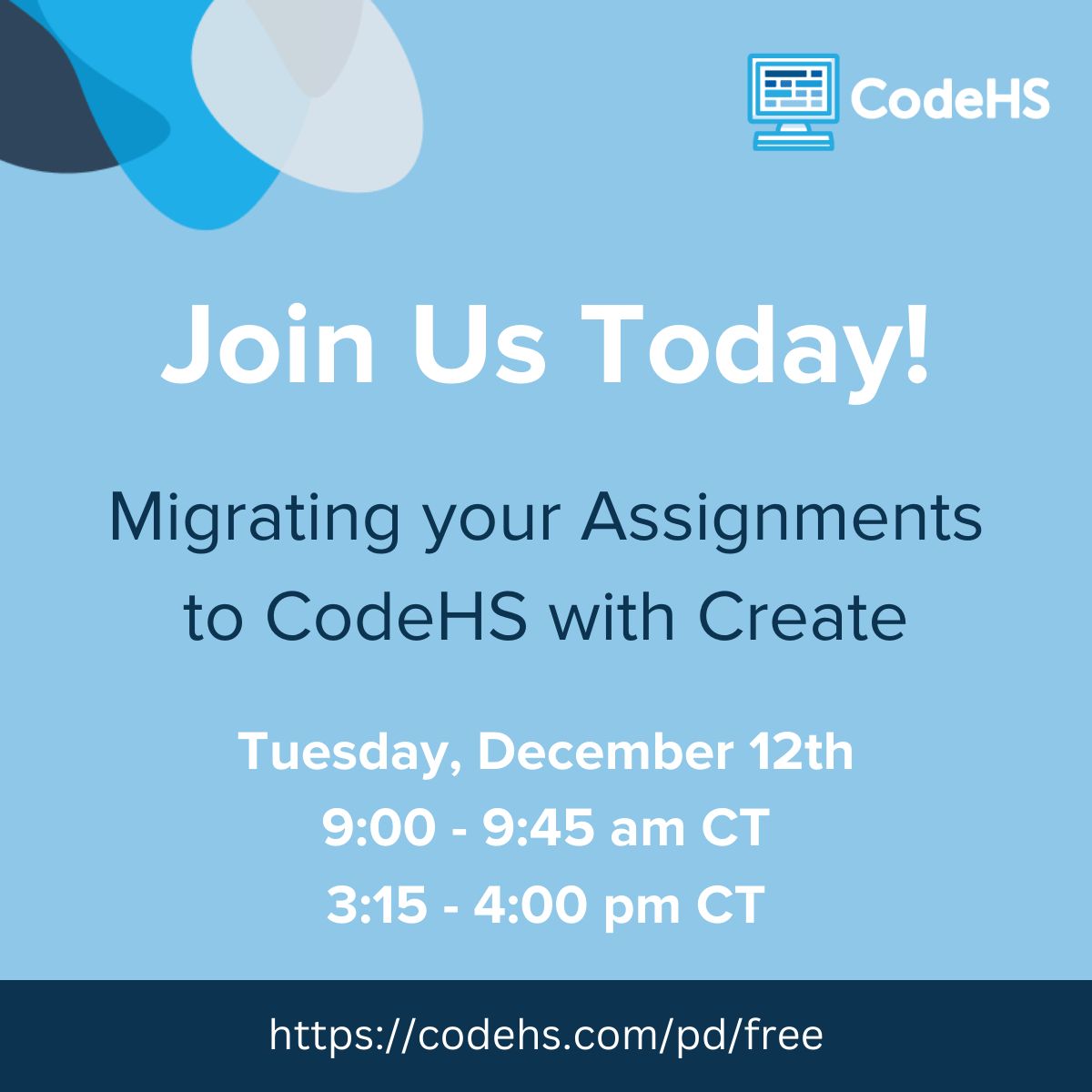CodeHS on LinkedIn: Join CodeHS today and discuss how to move your ... CodeHS on LinkedIn: Join CodeHS today and discuss how to move your ...