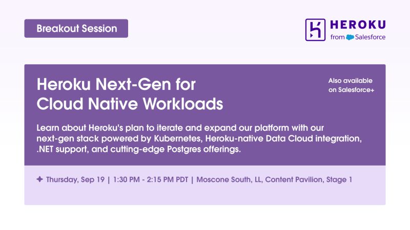 Heroku on LinkedIn: #df24 #heroku Heroku on LinkedIn: #df24 #heroku