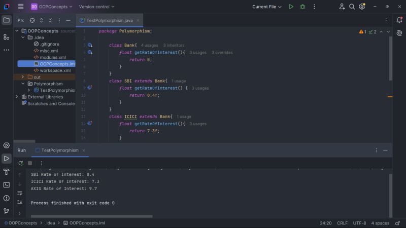 Sakthi Sridhar on LinkedIn: #javaprogramming #polymorphism #100daysofcode Sakthi Sridhar on LinkedIn: #javaprogramming #polymorphism #100daysofcode