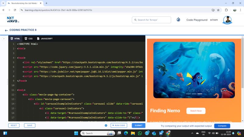Sriram Bandamidi on LinkedIn: #html #css #bootstrap #carosel Sriram Bandamidi on LinkedIn: #html #css #bootstrap #carosel