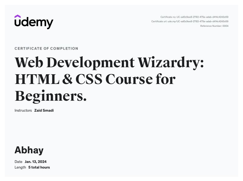 Abhay Chaurasia on LinkedIn: #html #css #beginnerwebdev #udemycourses Abhay Chaurasia on LinkedIn: #html #css #beginnerwebdev #udemycourses