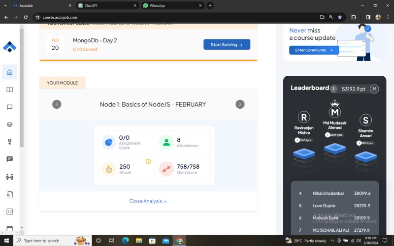 Md Mudassir Ahmed on LinkedIn: #alhamdulillah #codingstreak # ... Md Mudassir Ahmed on LinkedIn: #alhamdulillah #codingstreak # ...