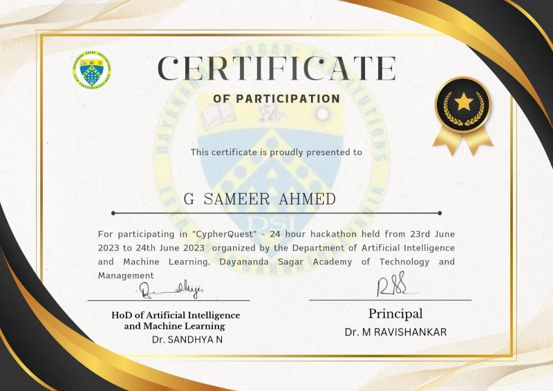 Sameer Ahmed on LinkedIn: #cypherquest Sameer Ahmed on LinkedIn: #cypherquest
