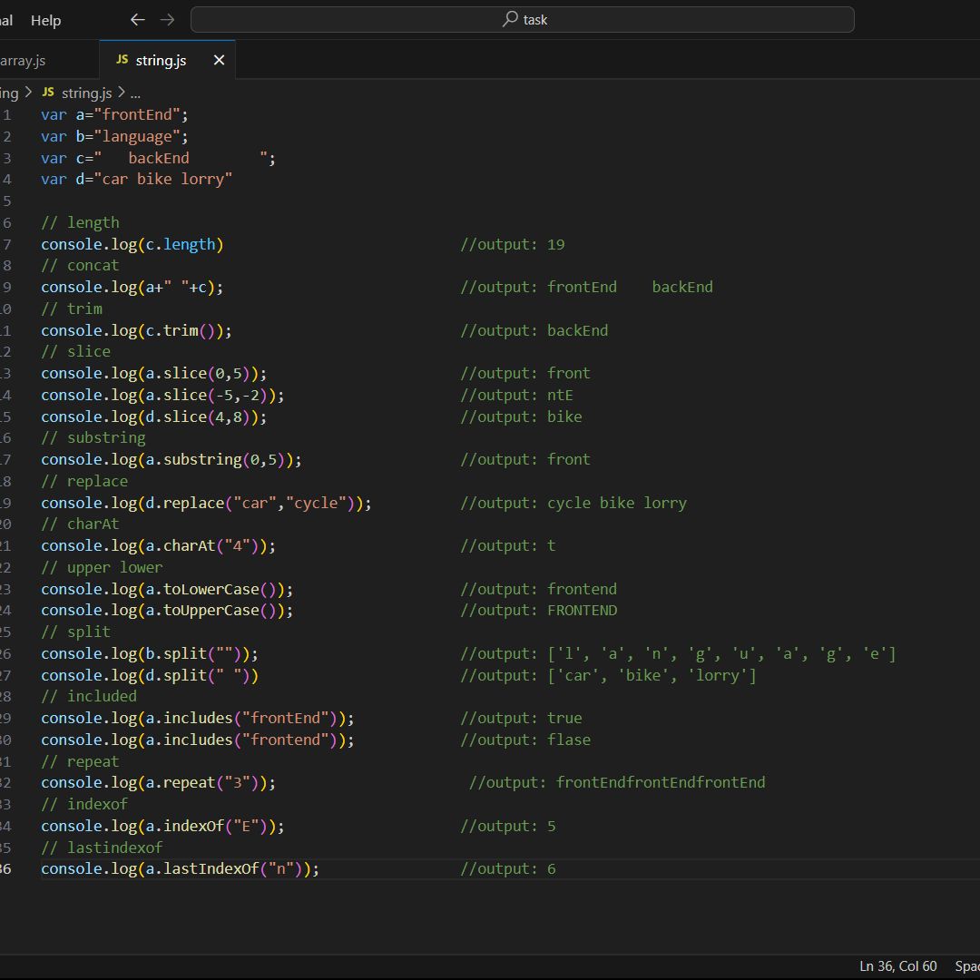 String in JavaScript: a sequence of characters | Deepak Asokan posted ... String in JavaScript: a sequence of characters | Deepak Asokan posted ...