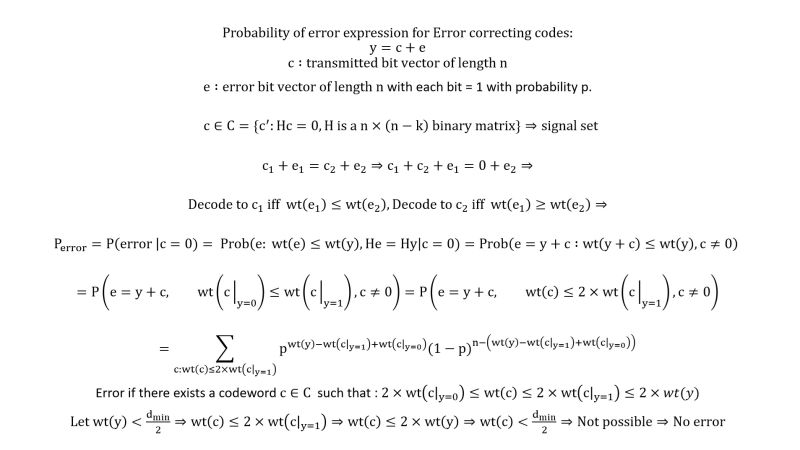 Balaji S B on LinkedIn: Probability of error expression for Error ... Balaji S B on LinkedIn: Probability of error expression for Error ...