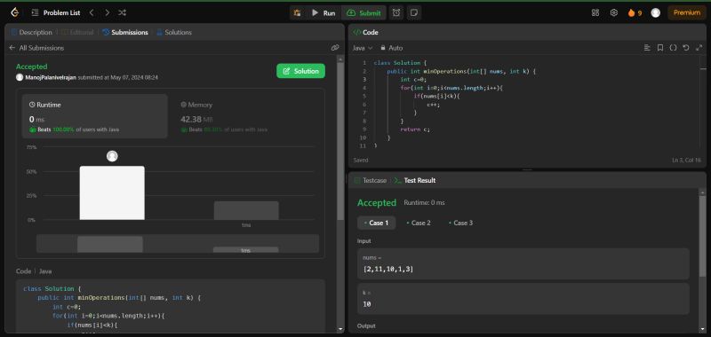 Day 47 of LeetCode Challenge: Minimum operations | Manoj Palanivelrajan ... Day 47 of LeetCode Challenge: Minimum operations | Manoj Palanivelrajan ...