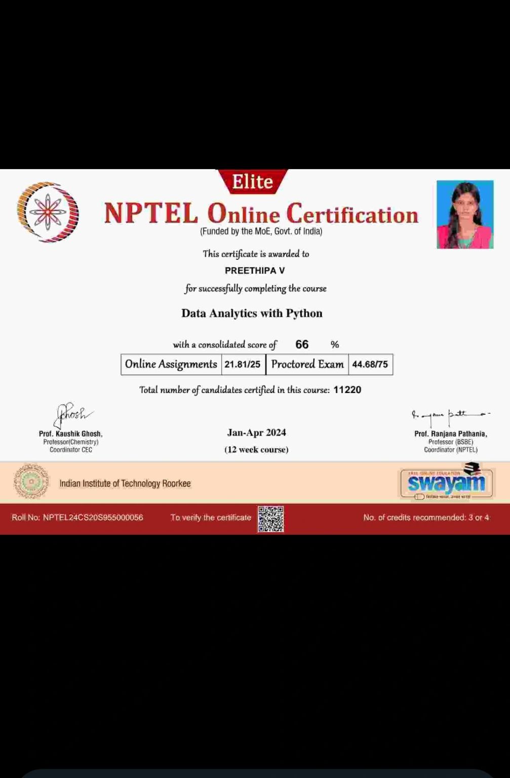 PREETHIPA V on LinkedIn: #nptel #dataanalytics #nptel #swayam # ... PREETHIPA V on LinkedIn: #nptel #dataanalytics #nptel #swayam # ...