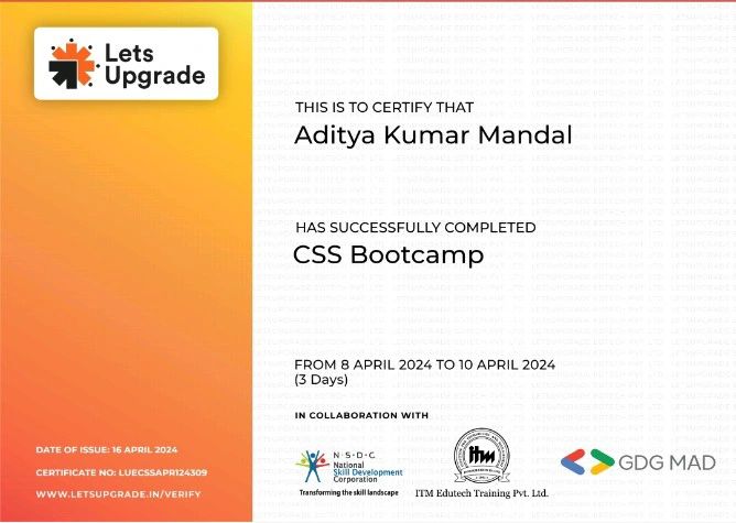 Aditya Kumar Mandal on LinkedIn: #css Aditya Kumar Mandal on LinkedIn: #css
