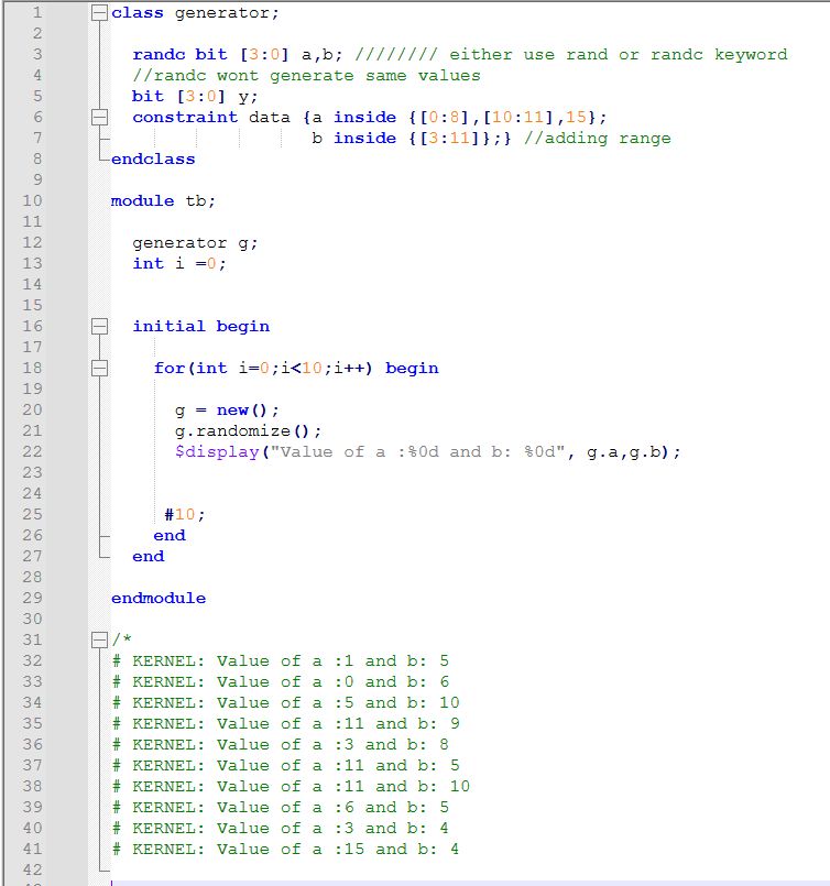 #systemverilog #randomization #randc #constraints #asic #fpga #vlsi ... #systemverilog #randomization #randc #constraints #asic #fpga #vlsi ...