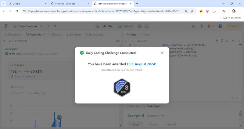 Hritik Kumar on LinkedIn: #leetcode #codingchallenges #programming Hritik Kumar on LinkedIn: #leetcode #codingchallenges #programming