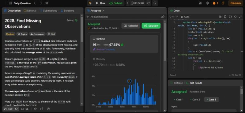 Rishabh Pareek on LinkedIn: Day 55 : Solved LeetCode daily challenge. Rishabh Pareek on LinkedIn: Day 55 : Solved LeetCode daily challenge.