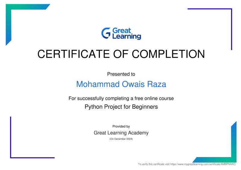 Mohammad Owais Raza on LinkedIn: #python #greatlearning #datascience # ... Mohammad Owais Raza on LinkedIn: #python #greatlearning #datascience # ...