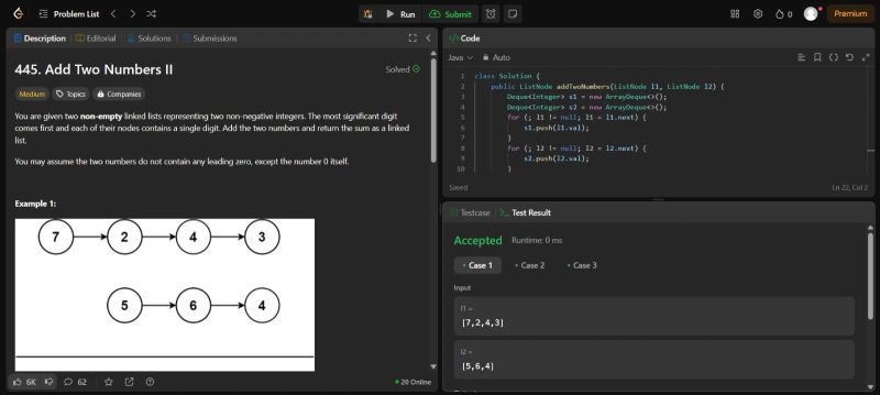 ⚡Cracking LeetCode: Add Two Numbers Problem! LeetCode challenges are a ... ⚡Cracking LeetCode: Add Two Numbers Problem! LeetCode challenges are a ...