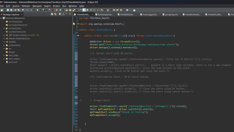 🔔 Handling JavaScript Alerts in Selenium! | Vikash Dwivedi 🔔 Handling JavaScript Alerts in Selenium! | Vikash Dwivedi