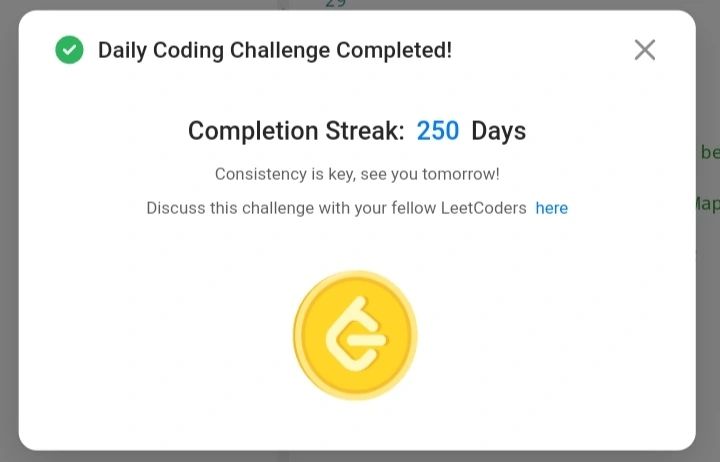 My 250-day streak on LeetCode! | Punith K K posted on the topic | LinkedIn My 250-day streak on LeetCode! | Punith K K posted on the topic | LinkedIn