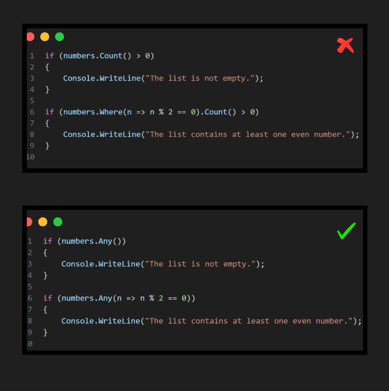 #csharp #linq #dotnet #refactoring #codingtips #performanceoptimization ... #csharp #linq #dotnet #refactoring #codingtips #performanceoptimization ...