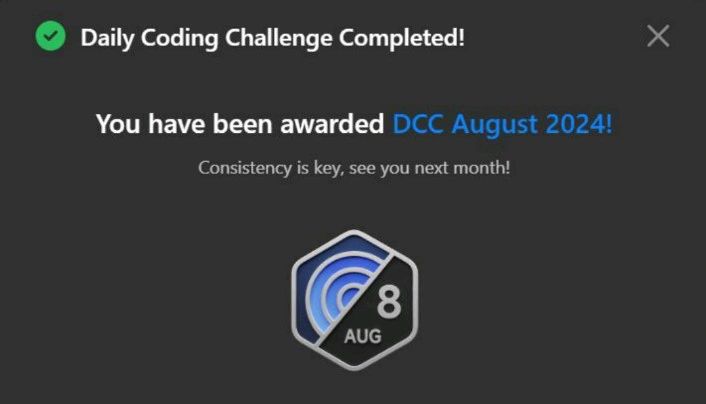 Prem Kumar E on LinkedIn: #leetcode #augustbadge #codingjourney # ... Prem Kumar E on LinkedIn: #leetcode #augustbadge #codingjourney # ...
