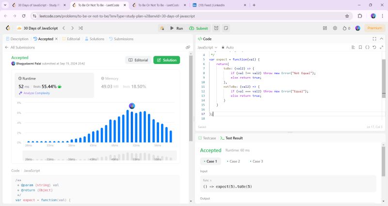 Bhagyalaxmi Palai on LinkedIn: #javascript #leetcode #30daysjs Bhagyalaxmi Palai on LinkedIn: #javascript #leetcode #30daysjs