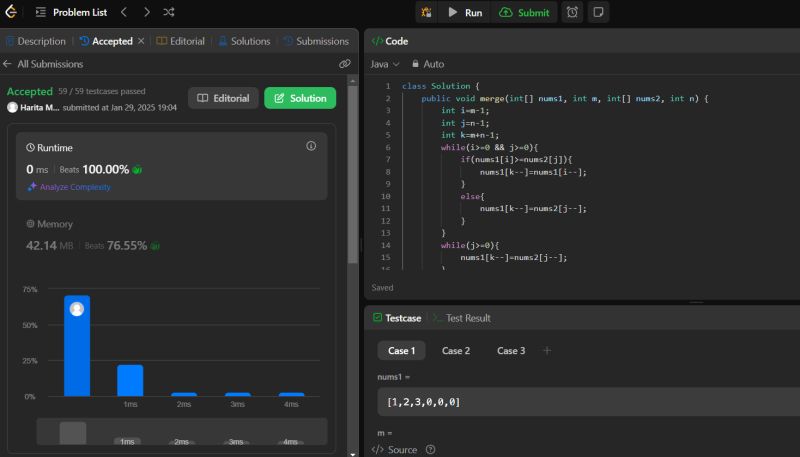 #100daysofleetcode #leetcode #codingchallenge #day2 #java | Harita M U #100daysofleetcode #leetcode #codingchallenge #day2 #java | Harita M U