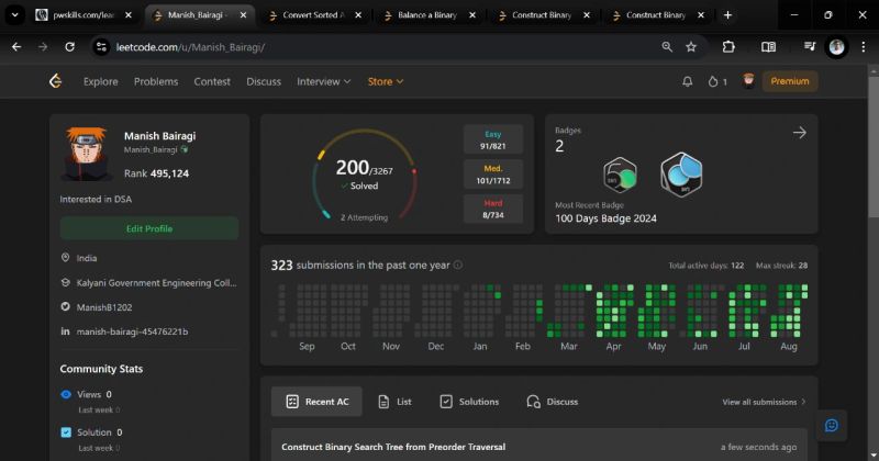 Manish Bairagi on LinkedIn: #codingmilestone #leetcodechampion # ... Manish Bairagi on LinkedIn: #codingmilestone #leetcodechampion # ...