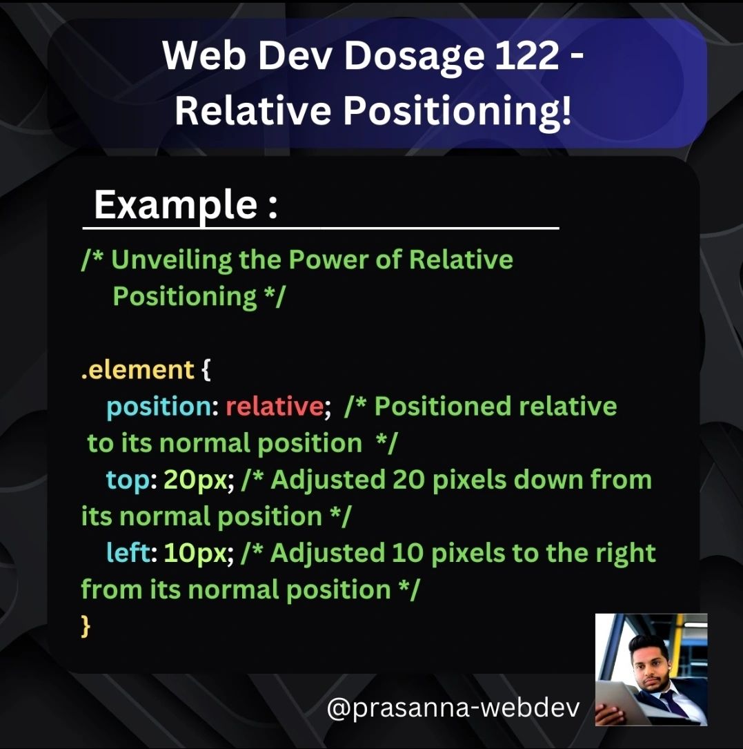 Prasanna D on LinkedIn: #css #webdevelopment #coding101 Prasanna D on LinkedIn: #css #webdevelopment #coding101