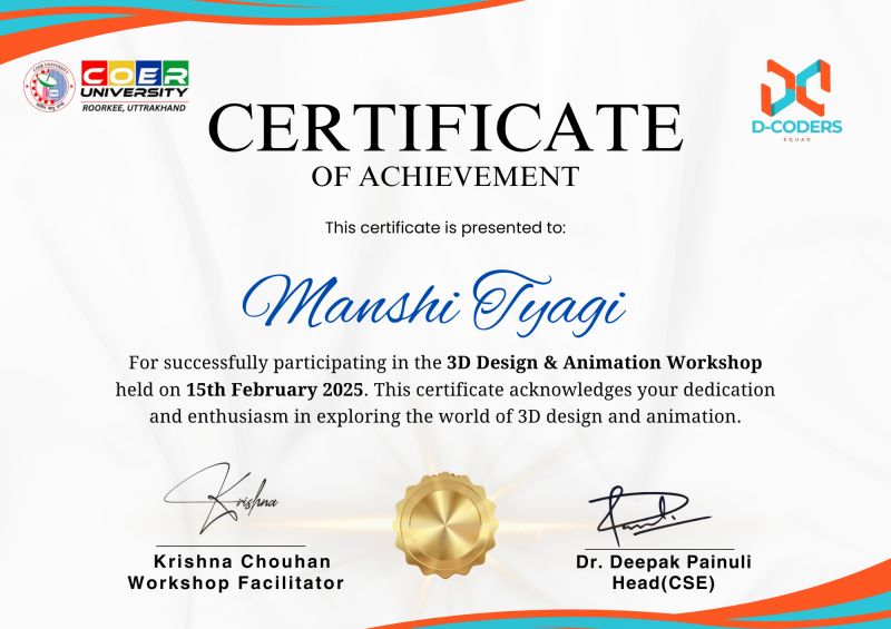 #creative3ddesign #learning #coeruniversity #dcoderssquad | Manshi Tyagi #creative3ddesign #learning #coeruniversity #dcoderssquad | Manshi Tyagi