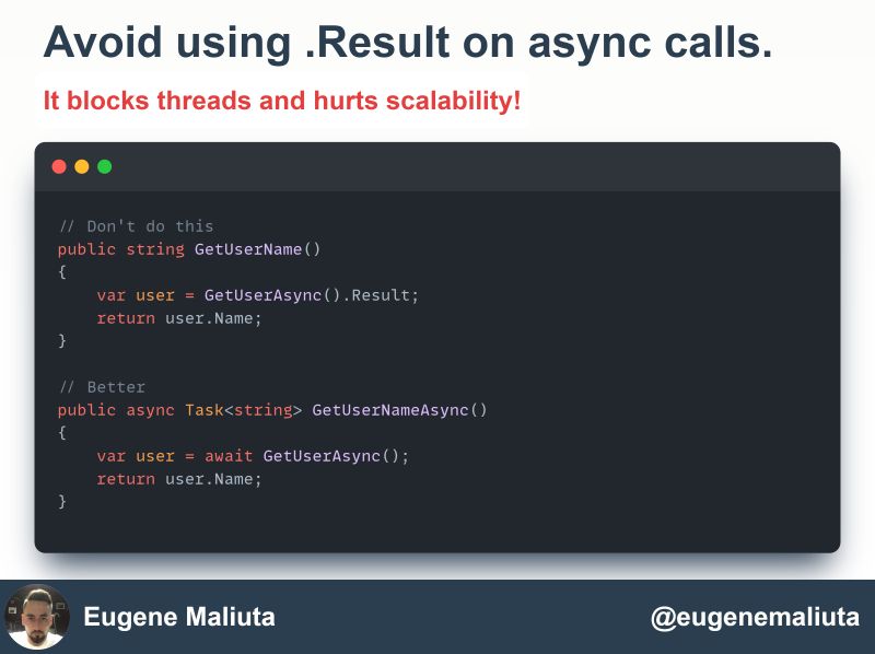 #dotnet #csharp #async #deadlock #cleancode #backend | Eugene Maliuta #dotnet #csharp #async #deadlock #cleancode #backend | Eugene Maliuta