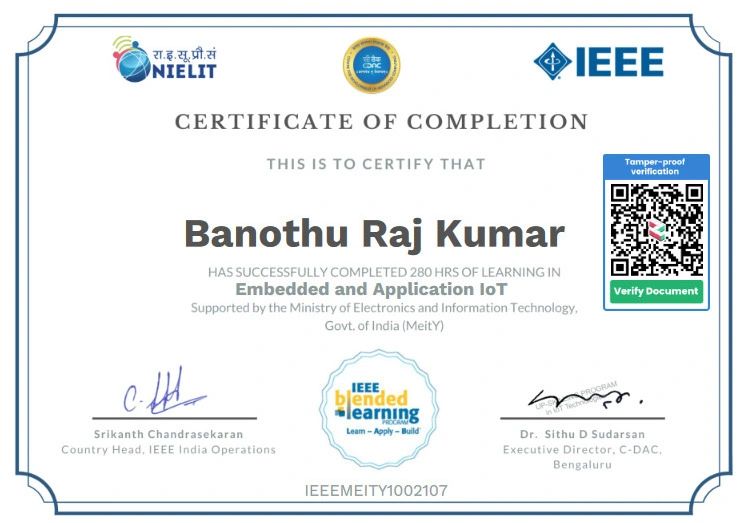Banothu Raj kumar on LinkedIn: #embedded #ieee Banothu Raj kumar on LinkedIn: #embedded #ieee