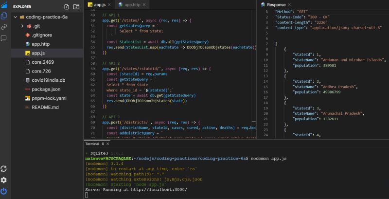 Ganesha Moorthi M on LinkedIn: #nodejs #expressjs #sqlite # ... Ganesha Moorthi M on LinkedIn: #nodejs #expressjs #sqlite # ...