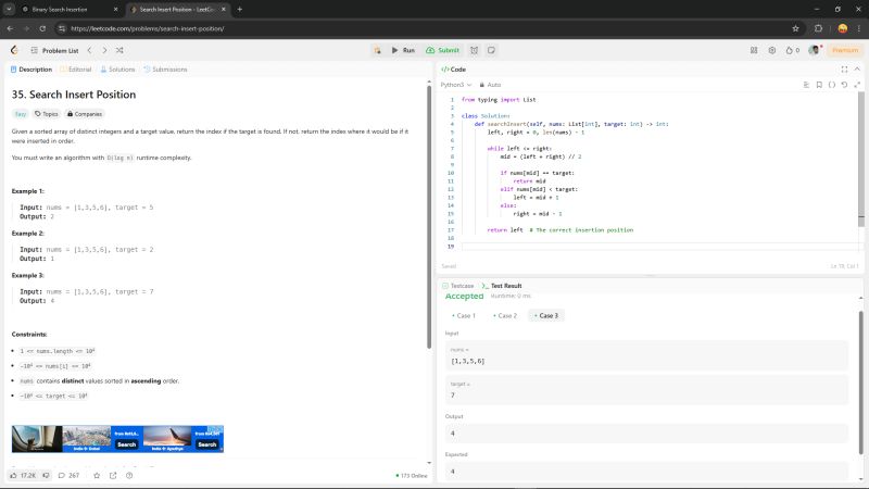 #leetcode #codingchallenge #python #binarysearch #problemsolving #mern ... #leetcode #codingchallenge #python #binarysearch #problemsolving #mern ...