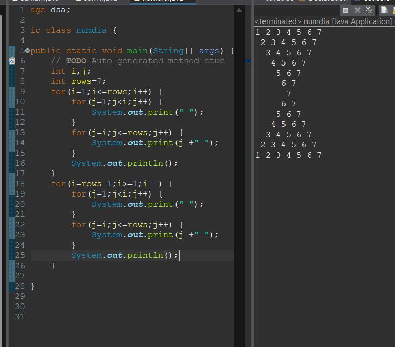Day 5 of 100daysofcode challenge: print a triangle pattern | shreya ... Day 5 of 100daysofcode challenge: print a triangle pattern | shreya ...