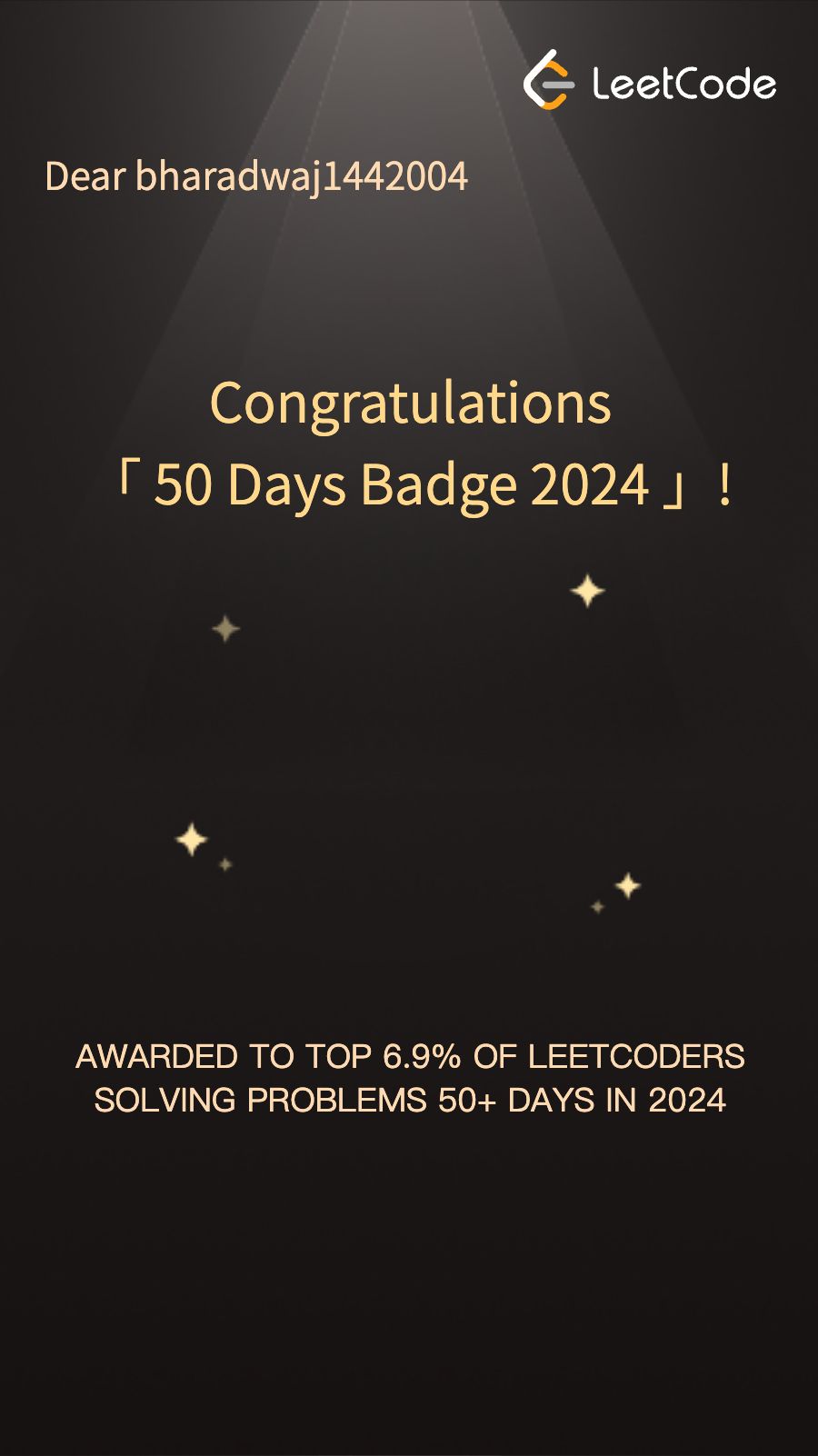 Bharadwaj A on LinkedIn: #codingjourney #leetcode #milestone # ... Bharadwaj A on LinkedIn: #codingjourney #leetcode #milestone # ...