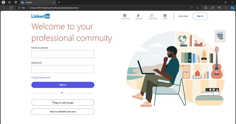 vignesh p on LinkedIn: #html #css #webdevelopment #linkedinclone vignesh p on LinkedIn: #html #css #webdevelopment #linkedinclone