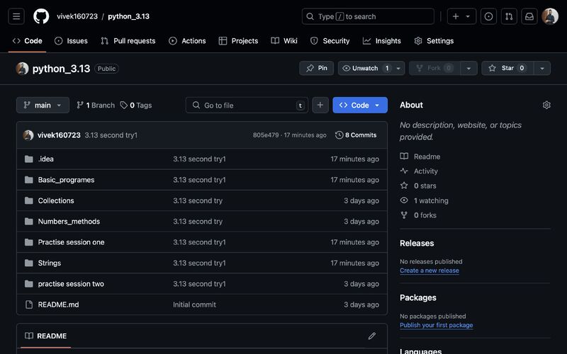 Vivek Chaudhary on LinkedIn: #python #programmingjourney #github # ... Vivek Chaudhary on LinkedIn: #python #programmingjourney #github # ...