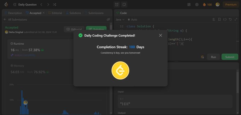 Neha Singhal on LinkedIn: #100daysofcode #leetcode #codingchallenge # ... Neha Singhal on LinkedIn: #100daysofcode #leetcode #codingchallenge # ...