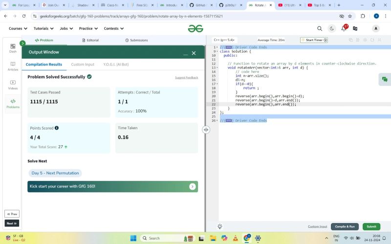 arihant kothari on LinkedIn: #problemsolving #algorithms #arrayrotation ... arihant kothari on LinkedIn: #problemsolving #algorithms #arrayrotation ...