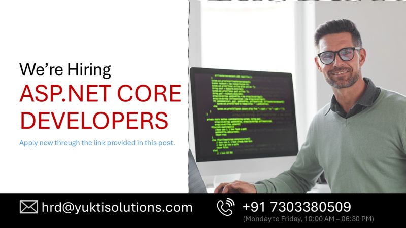 #aspnetcore #aspnetmvc #developers #softwareengineer #jobalert | Yukti ... #aspnetcore #aspnetmvc #developers #softwareengineer #jobalert | Yukti ...
